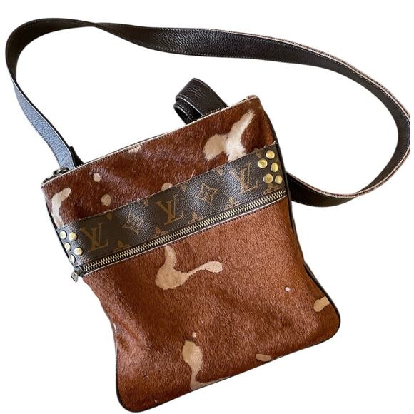 Keep It Gypsy | Bags | Keep It Gypsy Upcycled Lv Accented Calf Hair ...